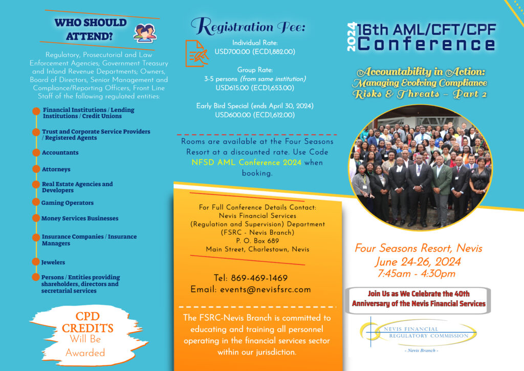 AML/CFT/CPF 2024 – Nevis Financial Services Regulatory Commission